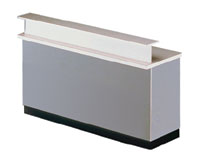 N1005126-Retail Lobby Furniture, 70" Ledge & Wrap Counters Melamine ...